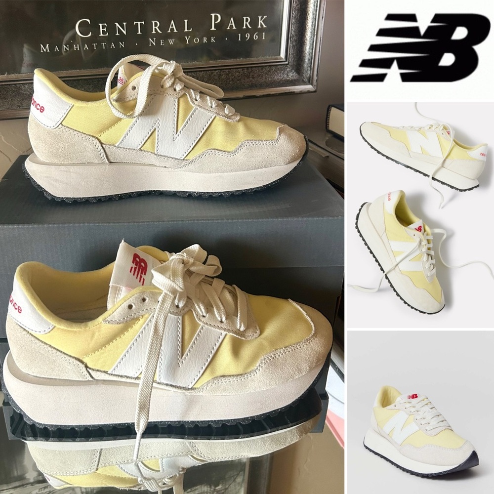 New Balance 237 Sneaker White And Yellow Style Ws237i… - Gem